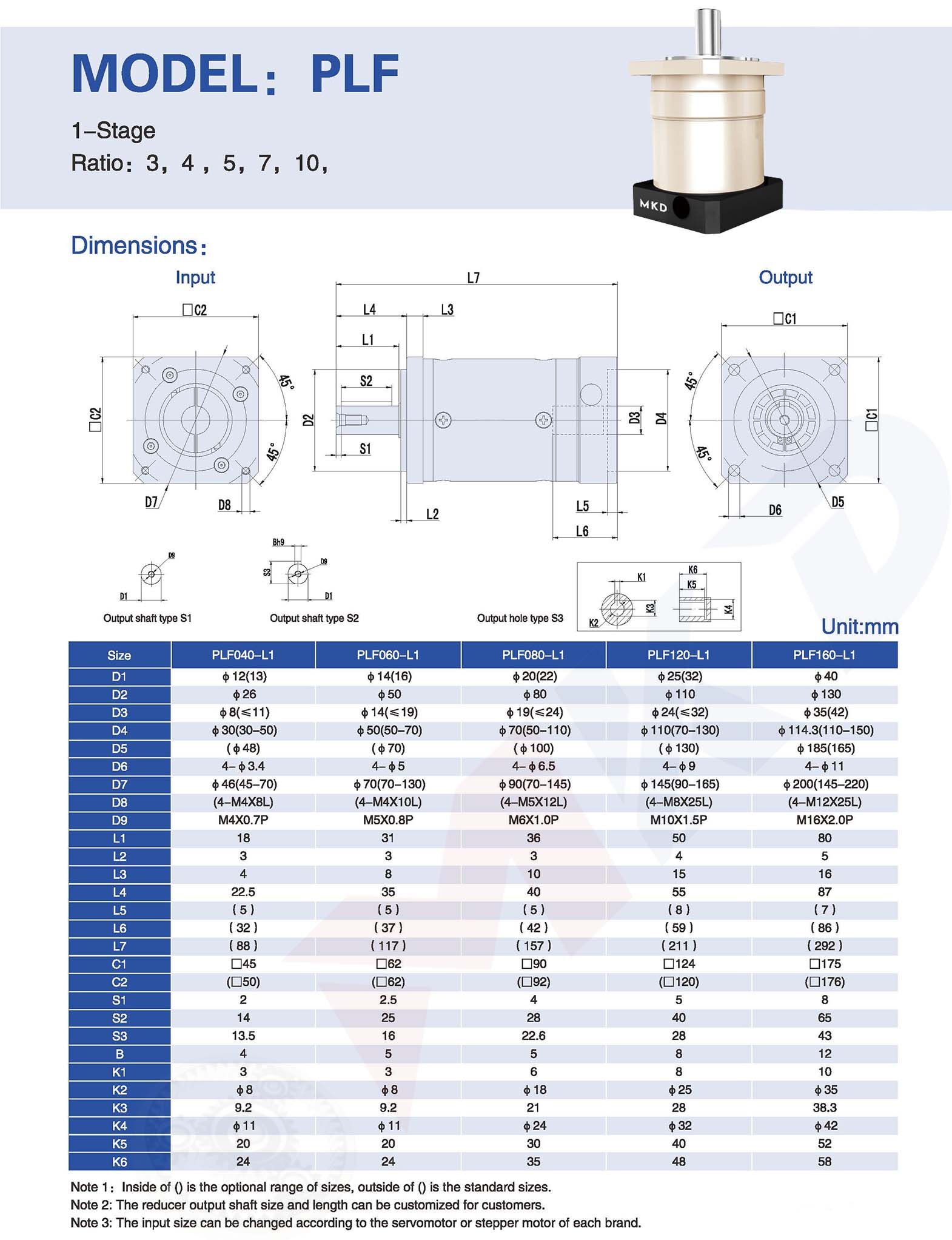 PLF 플랜지 출력 낮은 백래시 유성 기어박스 - 서보 기어박스 제조업체